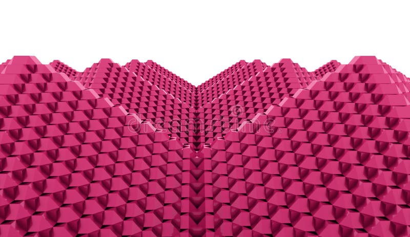 Pyramid Cubes Concept Rendered Stock Illustration - Illustration of ...