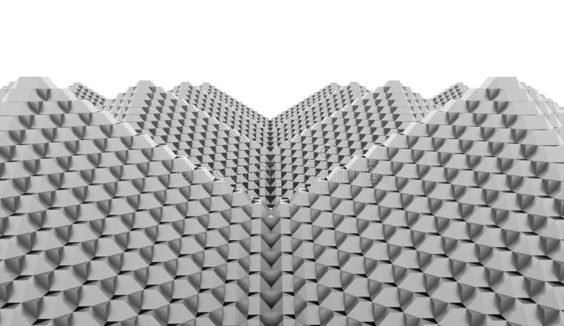 Pyramid Cubes Concept Rendered Stock Illustration - Illustration of ...