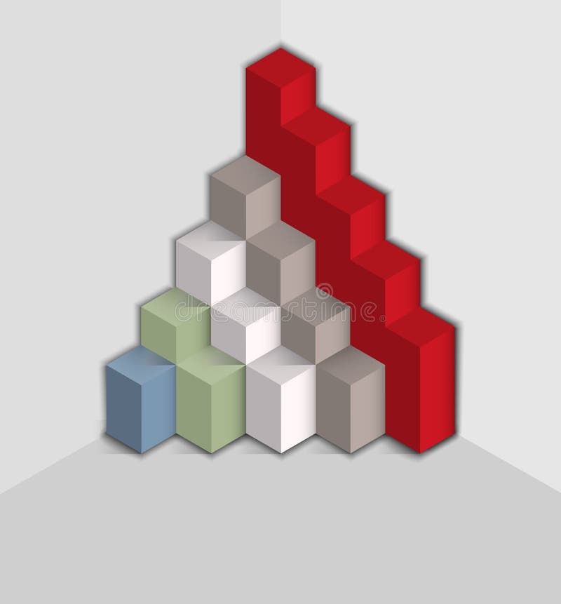 Pyramid Data To Demonstrate Indicators Stock Vector - Illustration of ...