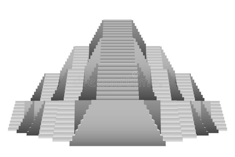 Pyramid Staircase Design Construction Stock Illustrations – 114 Pyramid ...