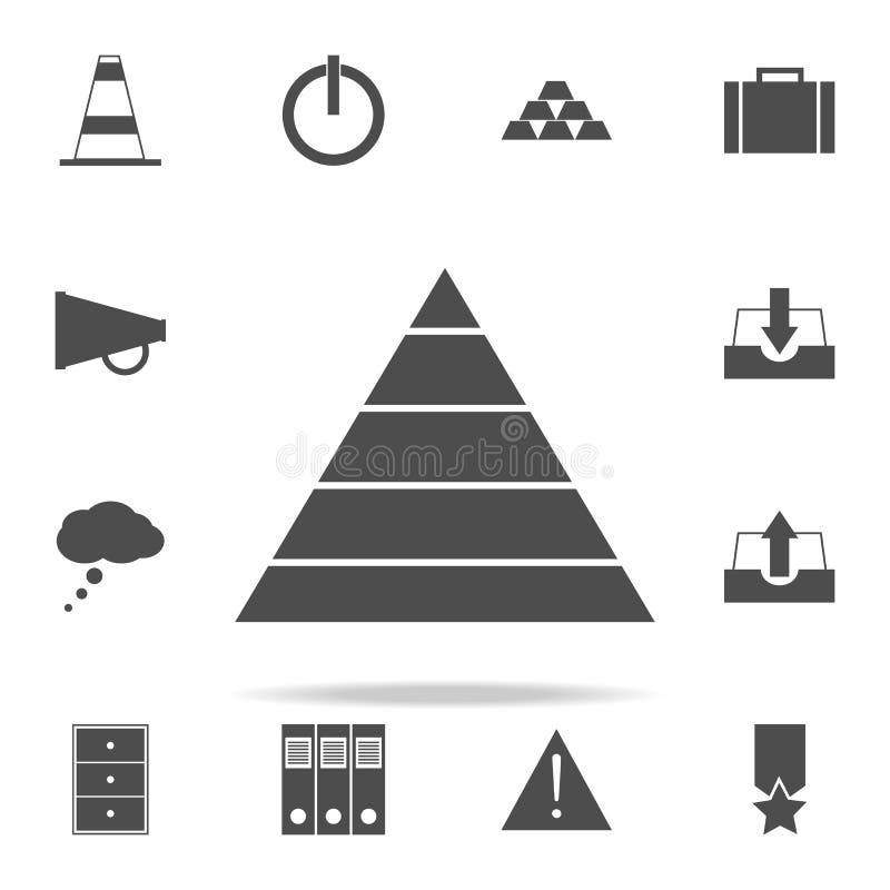 Pyramid Diagram Icon. Web Icons Universal Set For Web And Mobile Stock ...