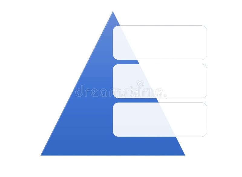 Pyramid Diagram for Presentation. Blank Form for Writing Texts Stock ...