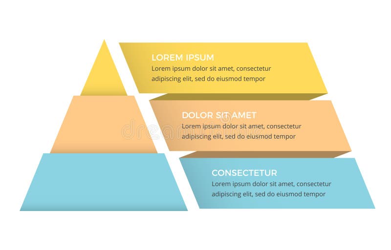 Pyramid Diagram stock vector. Illustration of management - 360101656