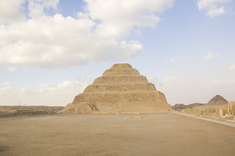 The Pyramid of Djoser or Djeser and Zoser, or Step Pyramid in the ...