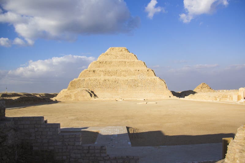 The Pyramid of Djoser or Djeser and Zoser, or Step Pyramid in the ...