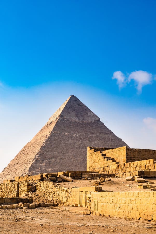 Pyramid in Egypt stock photo. Image of triangle, civilization - 129285542