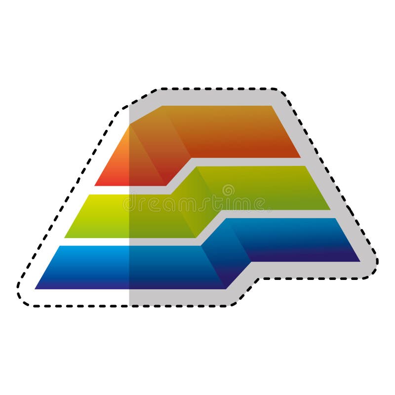 Pyramid Emblem Infographic Icon Stock Vector - Illustration of graphic ...