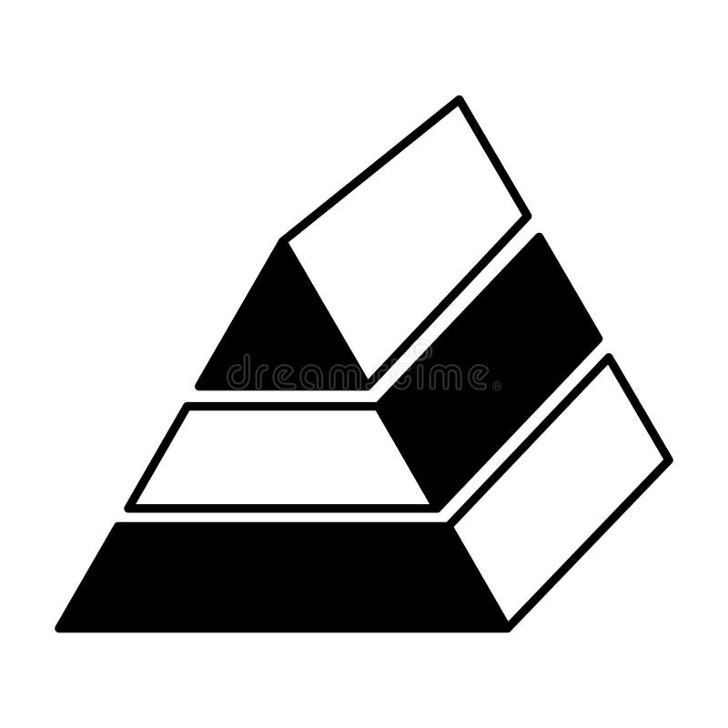 Pyramid Emblem Infographic Icon Stock Vector - Illustration of style ...