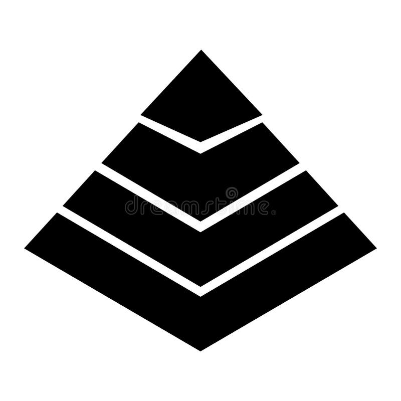Pyramid Emblem Infographic Icon Stock Vector - Illustration of abstract ...