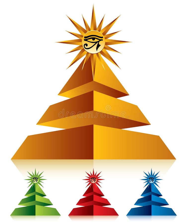 Pyramid with eye of Ra. stock vector. Illustration of pharaoh - 47867017
