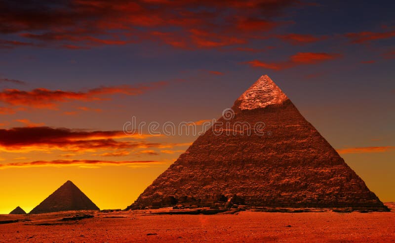 Pyramid fantasy stock photo. Image of egypt, history - 10915494