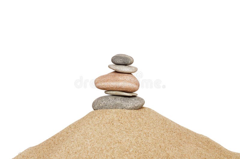 Pyramid with five stones stock photo. Image of perfection - 19896160
