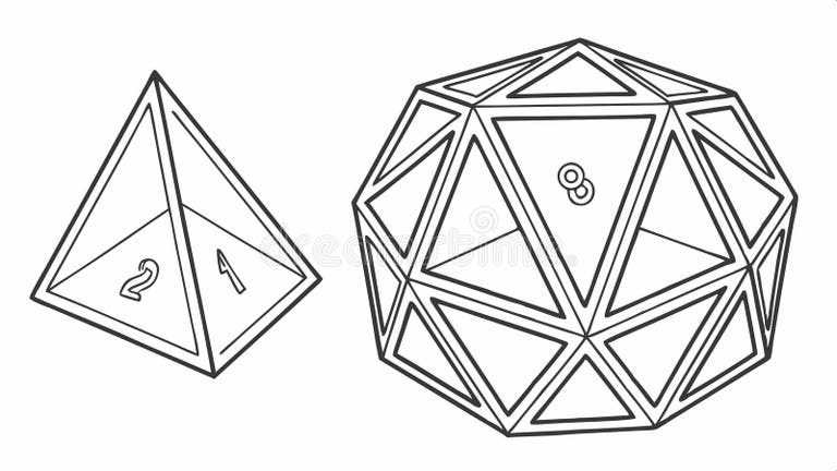 Pyramid Geometric Shape, Abstract Design and Math Art Vector Design ...