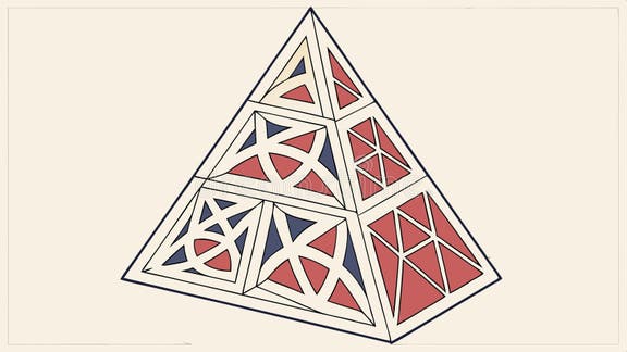 Pyramid Geometric Shape. Ancient Structure, Egypt, Triangle ...