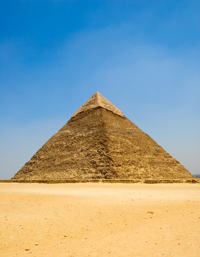 Pyramid in the Giza Desert Outside Cairo Stock Image - Image of africa ...