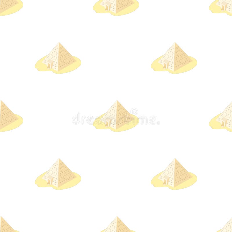 Pyramid of Giza, Egypt Pattern Seamless Vector Stock Vector ...