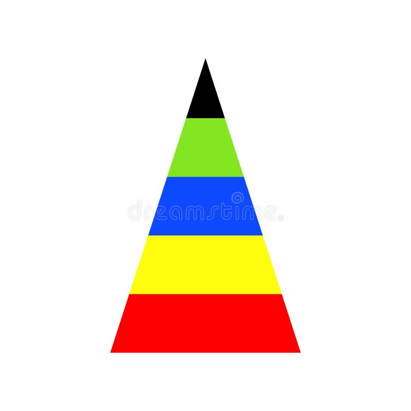 Pyramid Graph of Survival. How To Survive Concept Stock Illustration ...