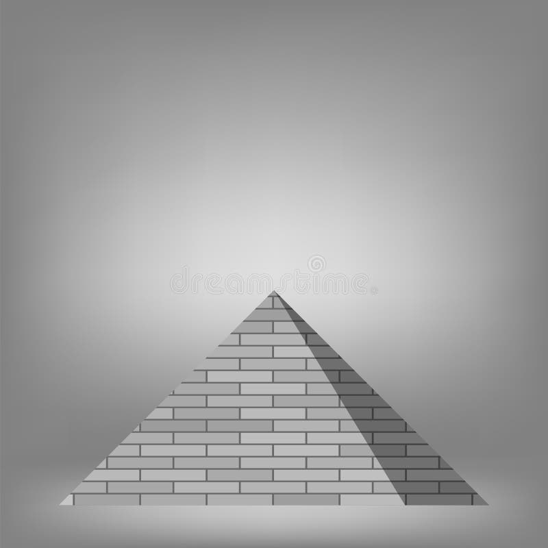 Pyramid stock vector. Illustration of monument, egyptology - 54316353