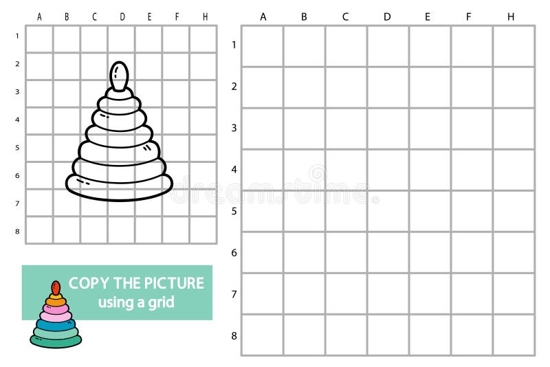 Pyramid grid copy picture stock vector. Illustration of painting ...