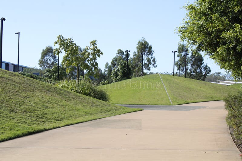 Pyramid hills stock image. Image of grass, pyramid, pathway - 39911991