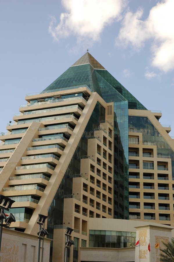 Pyramid Hotel stock photo. Image of dubai, curtain, arab - 6740058