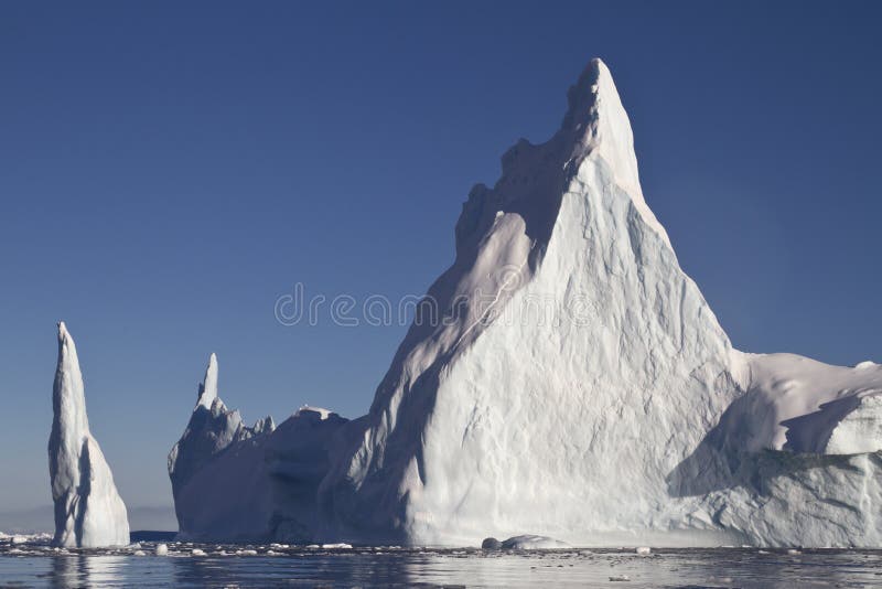 Pyramid Iceberg with Two Peaks in Antarctic Stock Photo - Image of ...