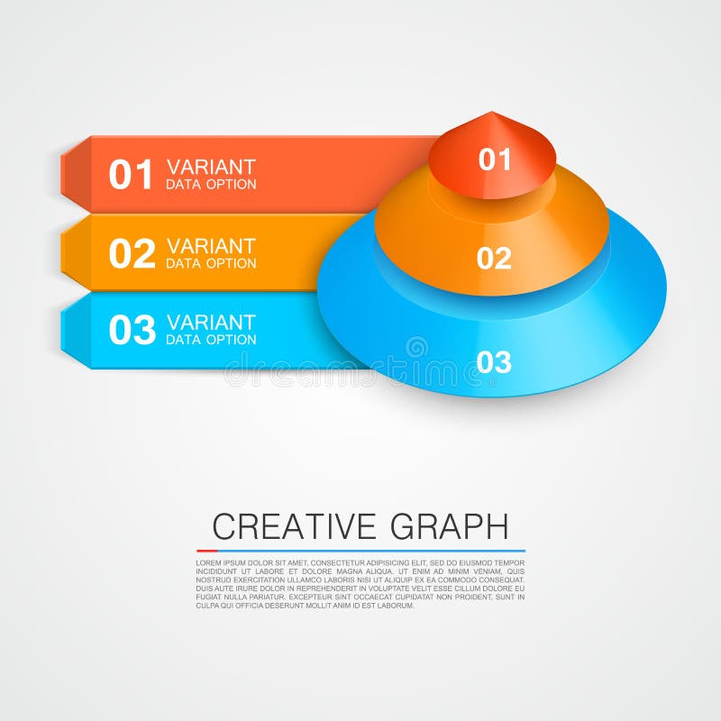 Pyramid Icon for Business Creative Graph. Stock Vector - Illustration ...
