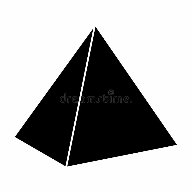 Pyramid icon illustration stock illustration. Illustration of design ...