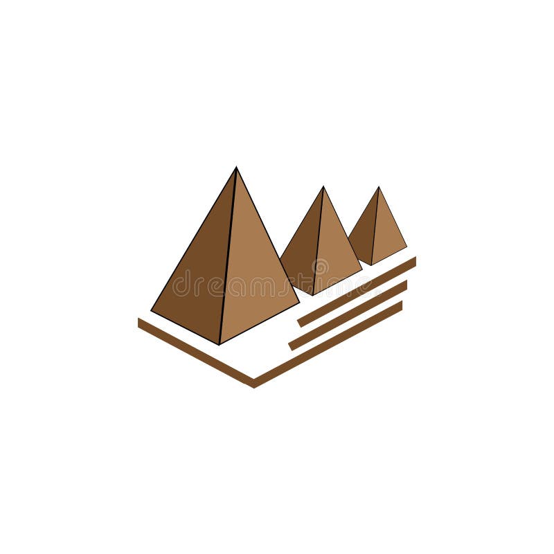 Pyramid icon logo vector stock illustration. Illustration of abstract ...