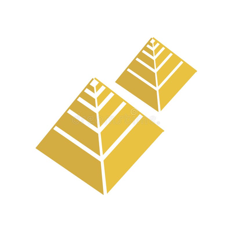 Pyramid Icon Vector Sign and Symbol Isolated on White Background ...