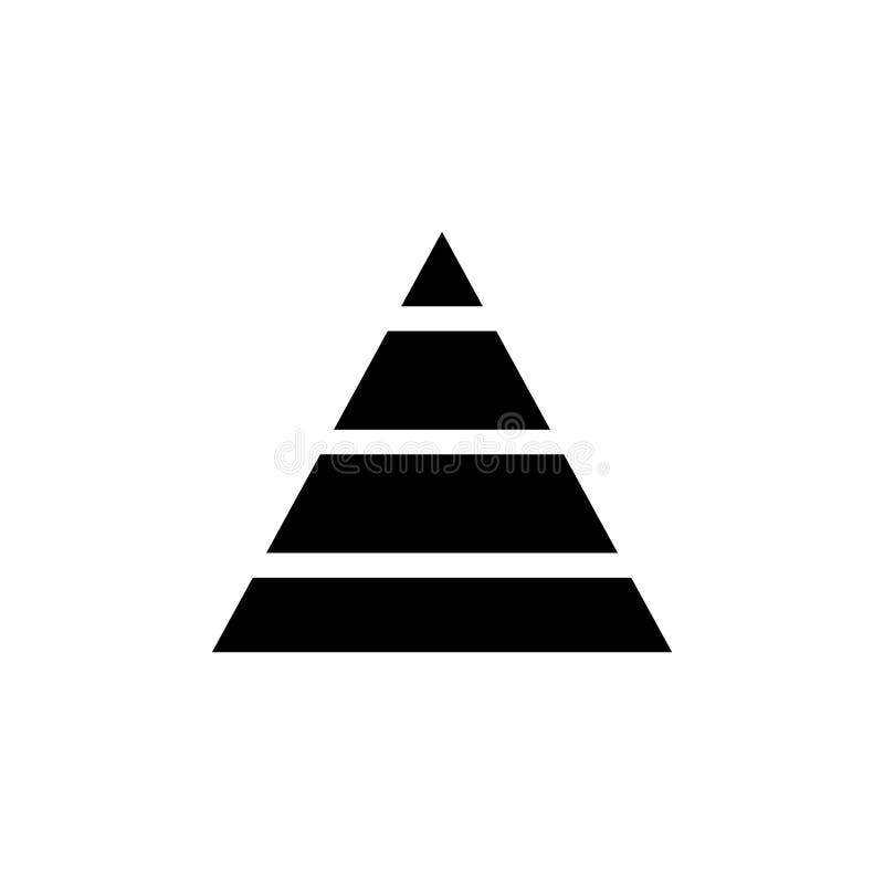 Pyramid icon vector stock vector. Illustration of isolated - 294137709
