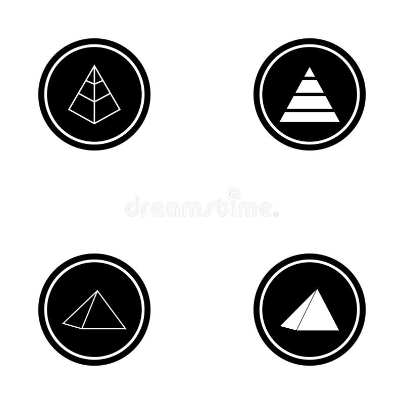 Pyramid icon vector stock vector. Illustration of hierarchy - 294249855