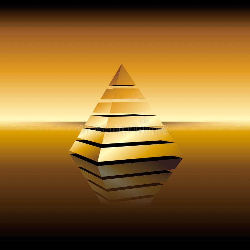 Pyramid stock illustration. Illustration of establishment - 35858592