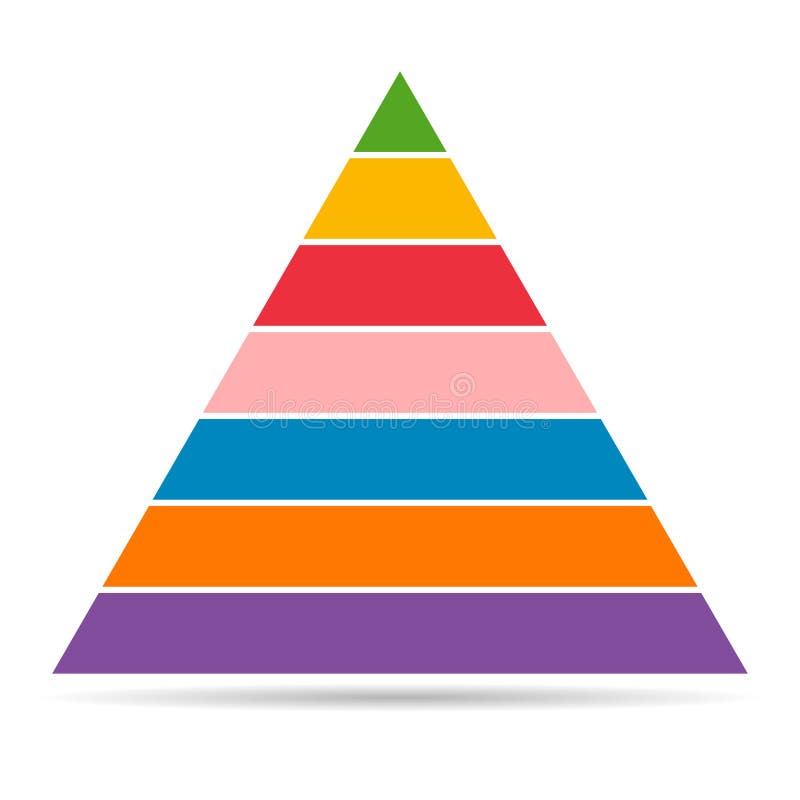Pyramid Infographic Chart Layout Shadow, Info Modern Concept Step ...