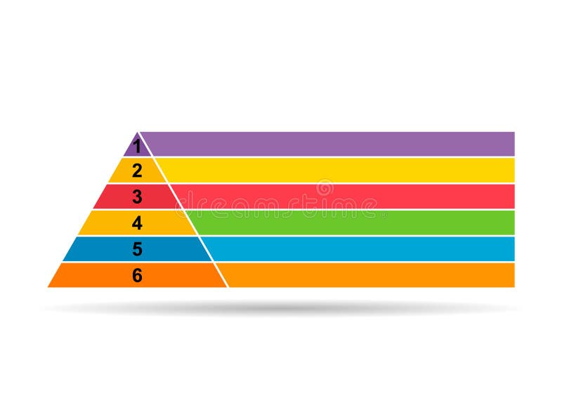 Pyramid Infographic Chart Layout Shadow, Info Modern Concept Step ...