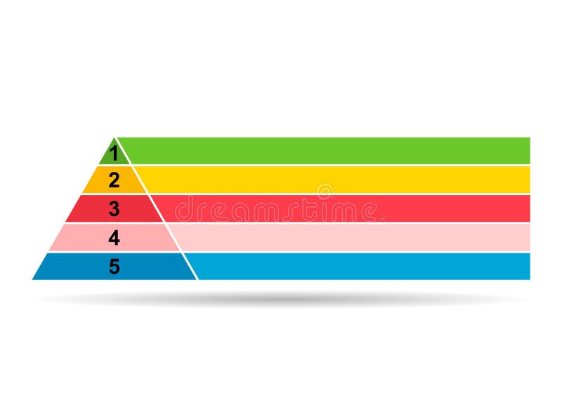 Pyramid Infographic Chart Layout Shadow, Info Modern Concept Step ...