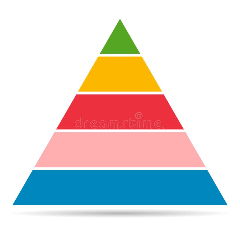 Pyramid Infographic Chart Layout Shadow, Info Modern Concept Step ...