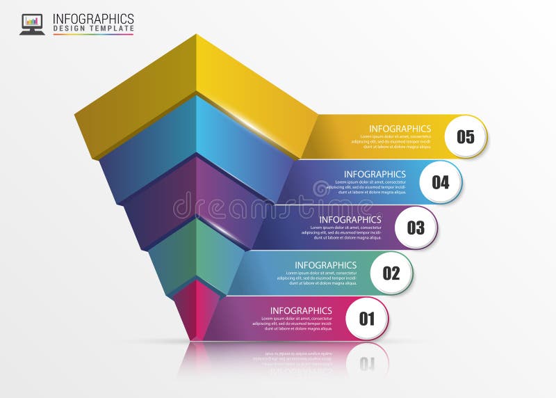Pyramid. Infographic Concept. Modern Design Template Stock Vector ...