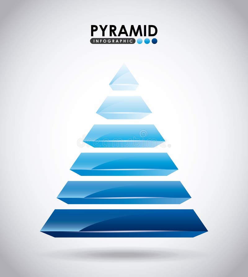 3D Pyramid Diagram - Editable Vector Illustration Stock Vector ...
