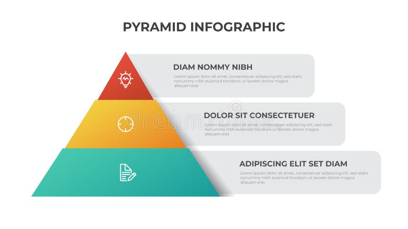 Pyramid Chart Three Levels Stock Illustrations – 85 Pyramid Chart Three ...