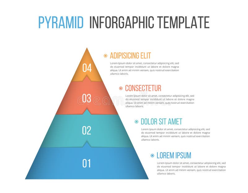 Pyramid Infographics stock vector. Illustration of data - 141832989