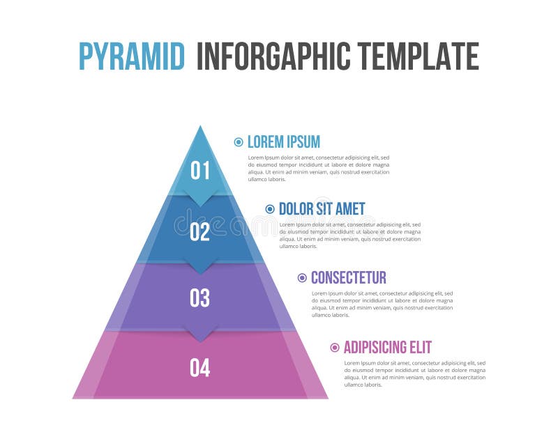 Pyramid Infographics stock vector. Illustration of chart - 146615958