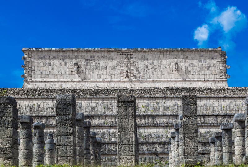 The Pyramid of Kukulkan in Chichen Itza. Mayan Pyramids, Sky, Cl Stock ...