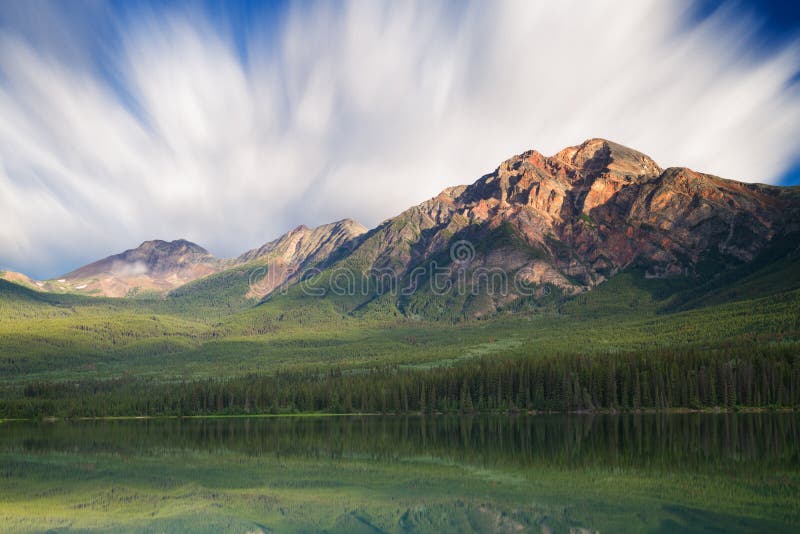 Pyramid Lake Reflections - Long Exposure Version Stock Photo - Image of ...
