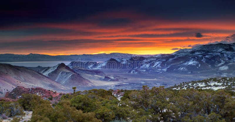 Pyramid Lake Star Trails stock photo. Image of blue, formations - 24745162