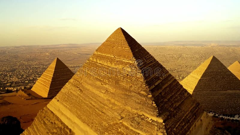The Pyramid is a Large, Brown Structure with a Pointed Top Stock ...