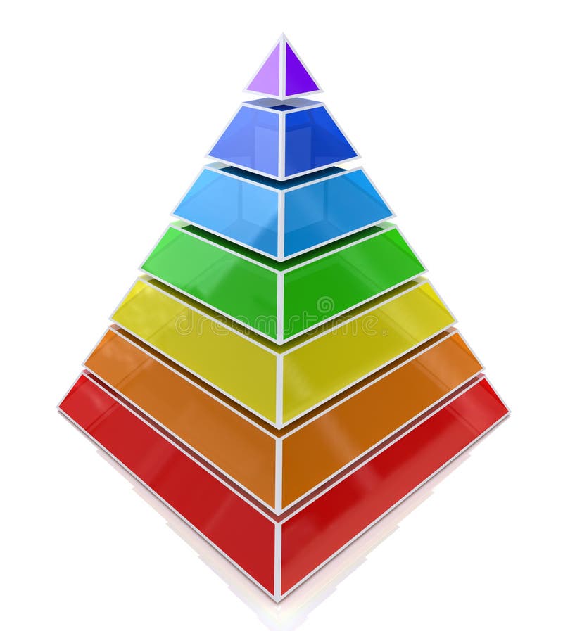 Pyramid levels stock illustration. Illustration of respect - 37906684