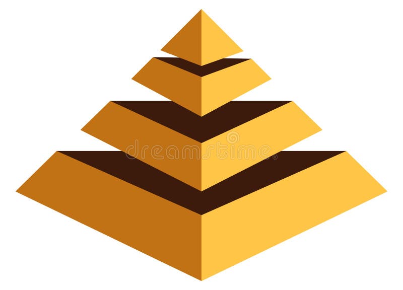 Pyramid logo stock illustration. Illustration of conceptual - 12155920