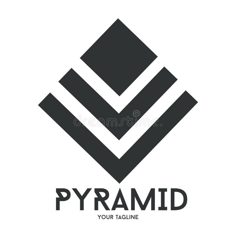 Pyramid Logo is Suitable for Business Labels Stock Vector ...