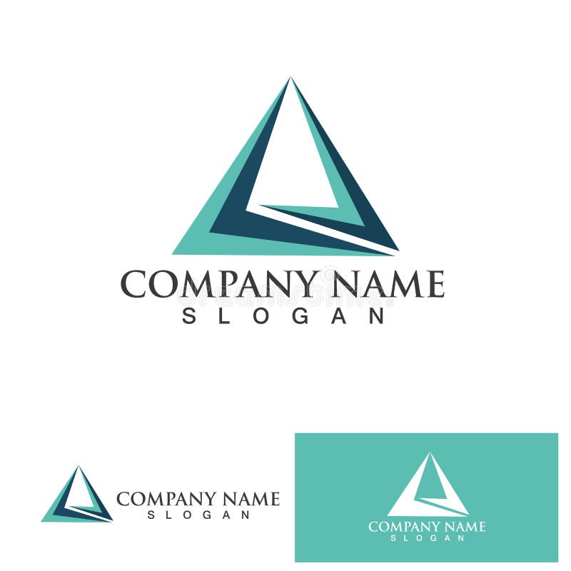 Pyramid Logo and Symbol Vector Element Stock Vector - Illustration of ...